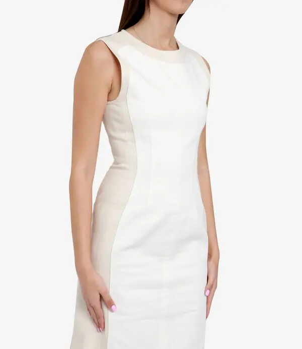 Sportmax Sleeveless Denim Sheath Dress