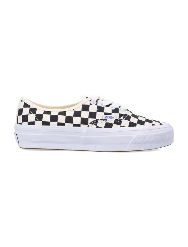VANS Premium Authentic 44 Canvas Shoes - Checkerboard Black/off White