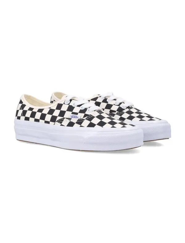 VANS Premium Authentic 44 Canvas Shoes - Checkerboard Black/off White