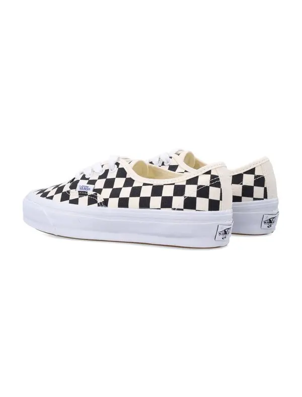 VANS Premium Authentic 44 Canvas Shoes - Checkerboard Black/off White