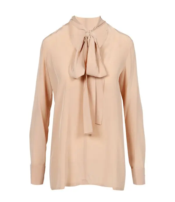 Sportmax Silk Long Sleeve Top