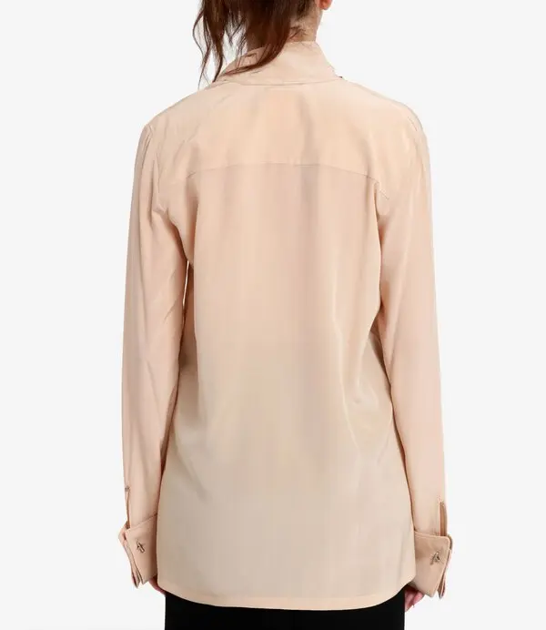 Sportmax Silk Long Sleeve Top