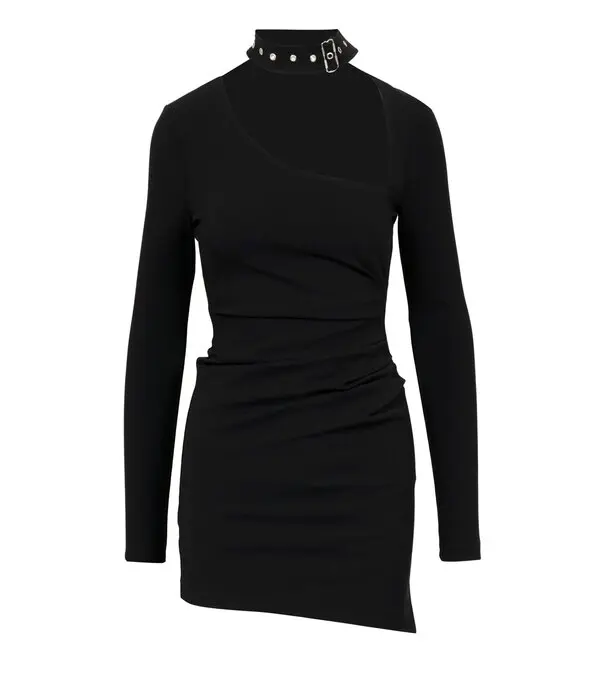 ANIYE BY Studded Choker Neck Mini Dress