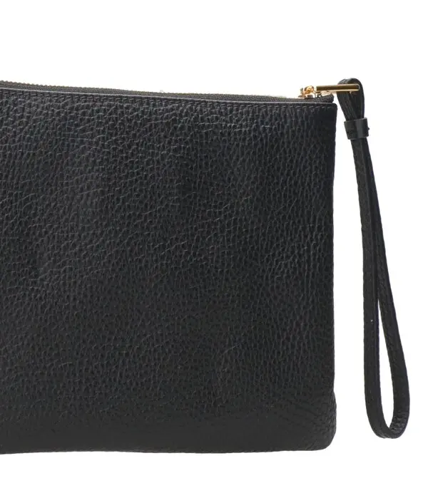 COCCINELLE Grained Leather Wristlet