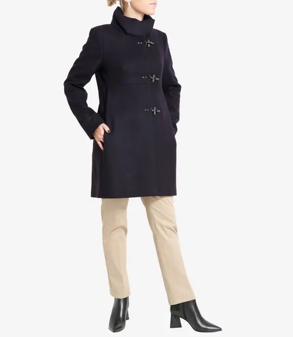 FAY Virgin Wool-blend Coat - Blue