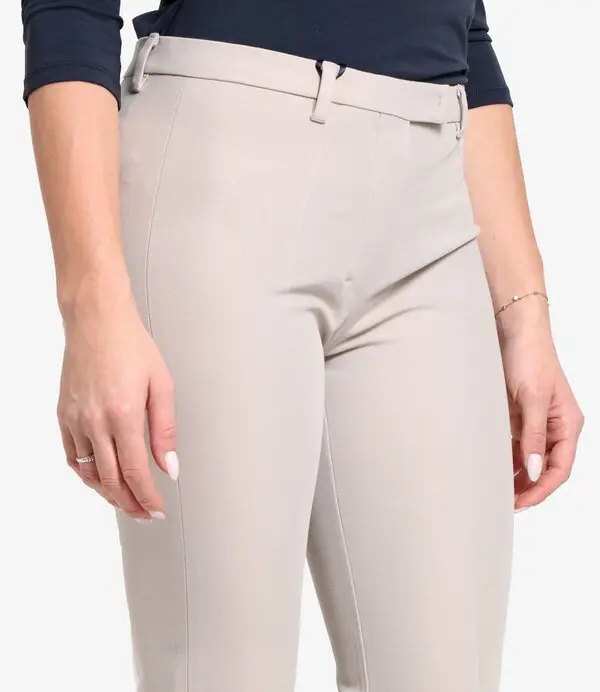 Max Mara Flared Stretch Trousers - Beige