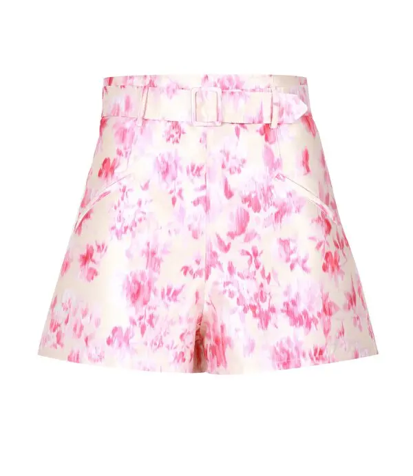 PHILOSOPHY BY LORENZO SERAFINI Printed Satin Shorts