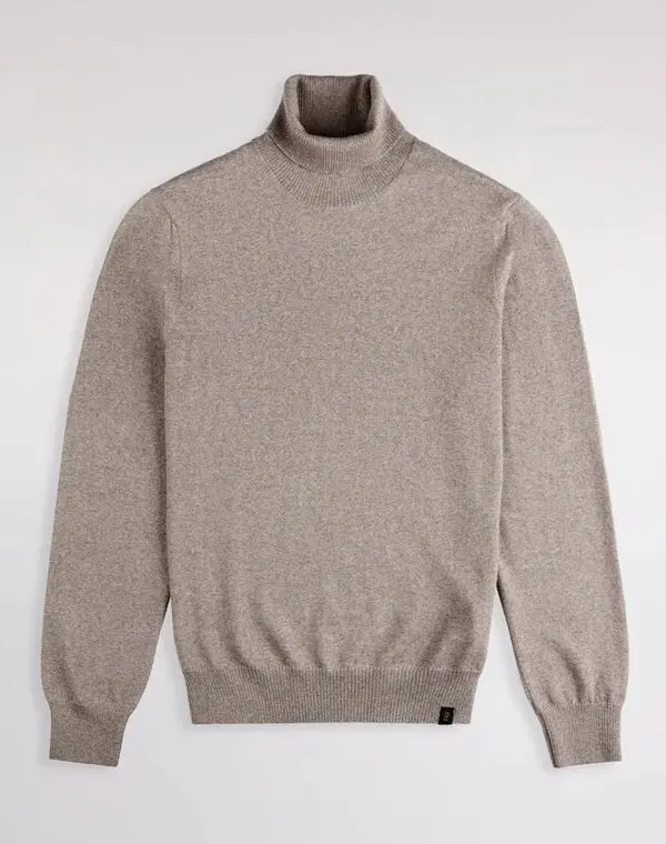 FAY Wool Turtleneck Sweater - Beige