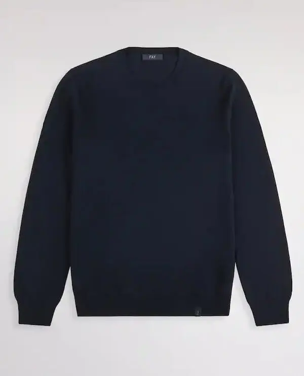 FAY Wool Pullover - Blue