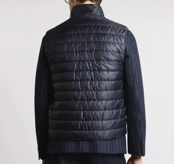 FAY Quilted Vest With Rever