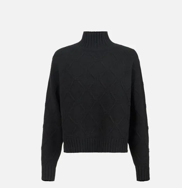 Elisabetta Franchi Jacquard Rhombus Pullover