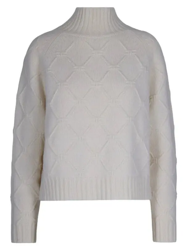 Elisabetta Franchi Jacquard Rhombus Pullover