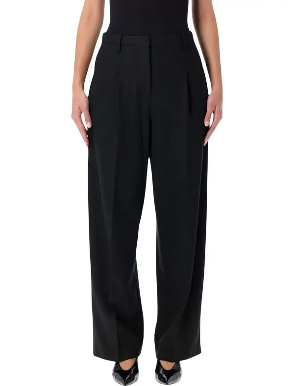 BY MALENE BIRGER Elsa Wide-leg Trousers - Black