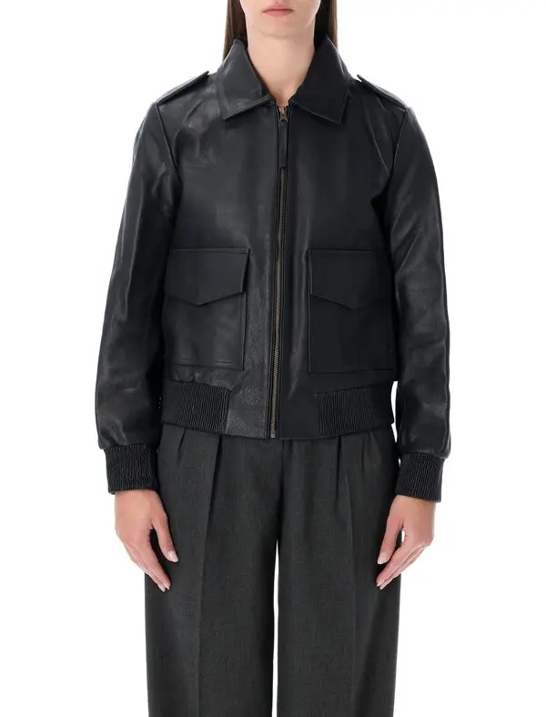 SESSUN Lamb Leather Miley Blouson