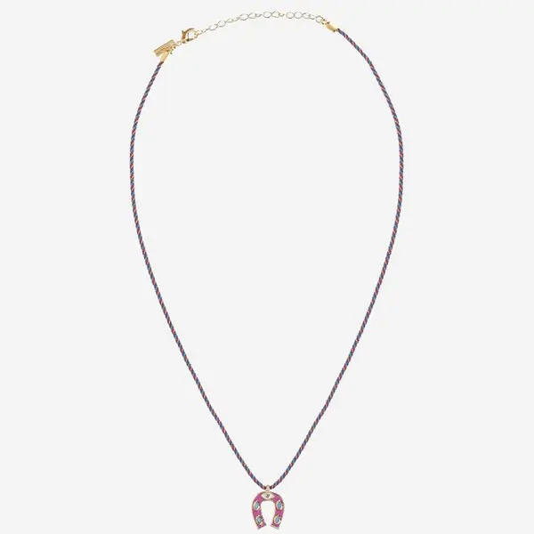 MYA BAY Mini Horseshoe Necklace - Fuchsia