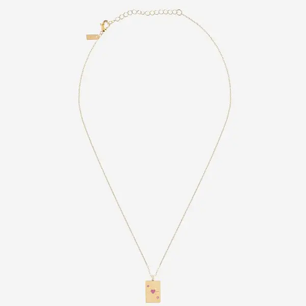 MYA BAY Ace Of Hearts Gold-plated Necklace - Red