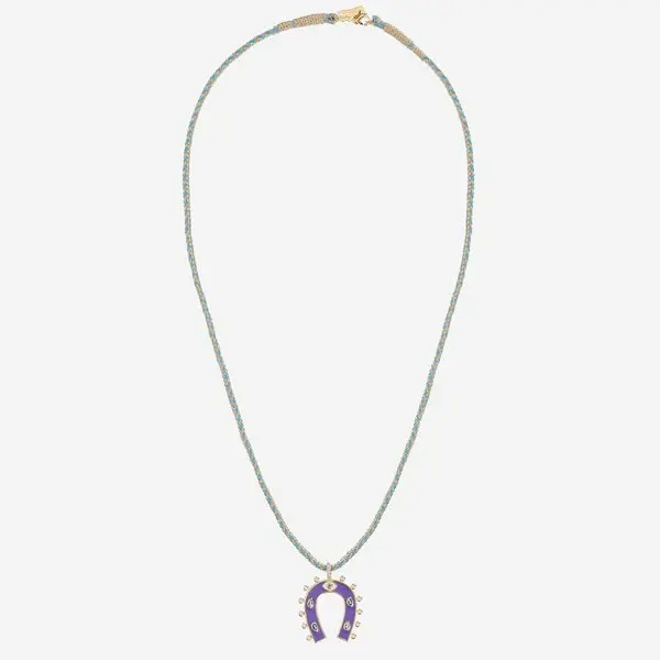 MYA BAY Mini Horseshoe Necklace - Purple
