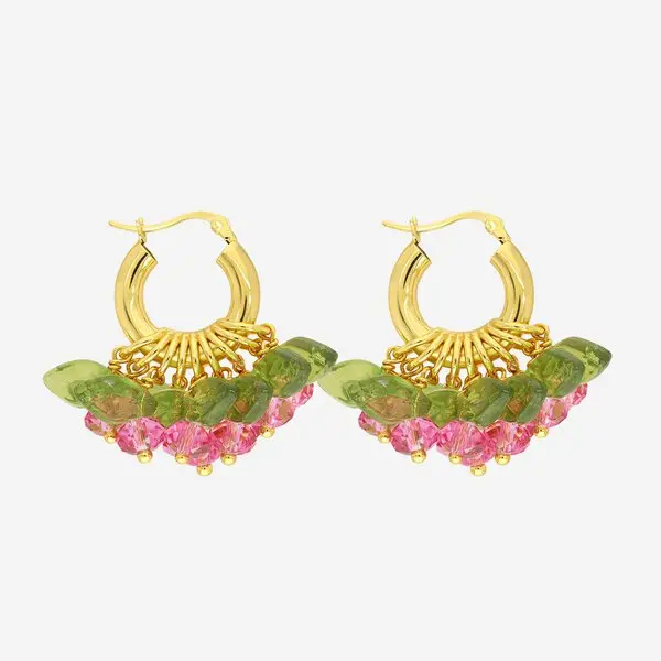 ANNELE Mini Rose Fields Forever Earrings - Red