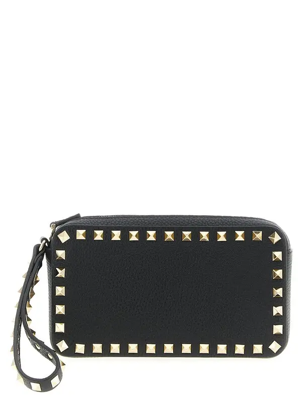 Valentino Garavani Rockstud Clutch Bag - Black