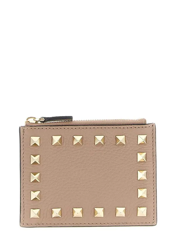 Valentino Garavani Rockstud' Cardholder - Pink