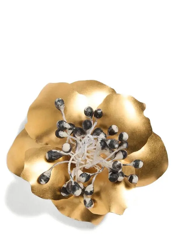 Valentino Garavani Fleur Lumineuse Small Brooch - Gold