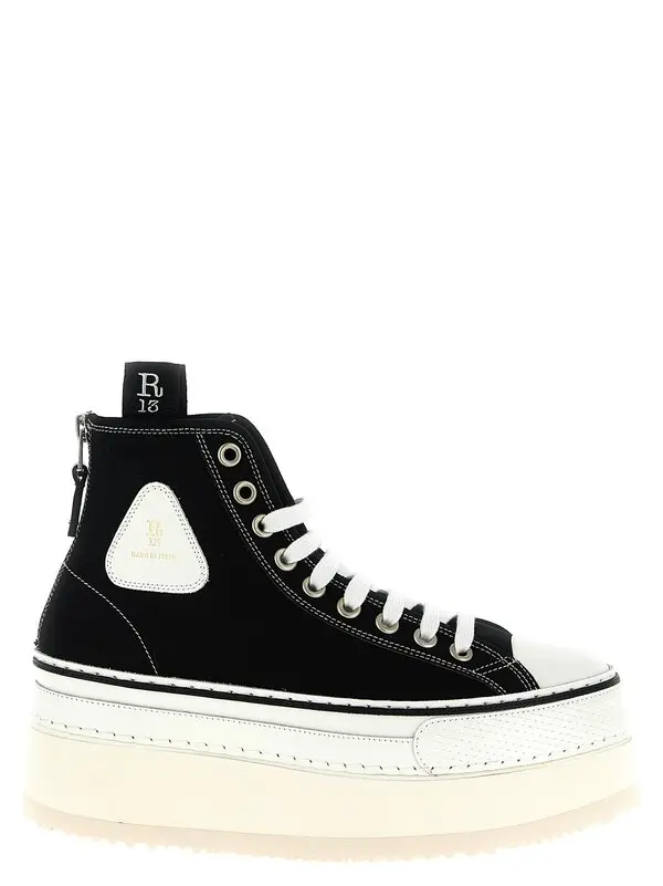 R13 Courtney Sneakers - White/black