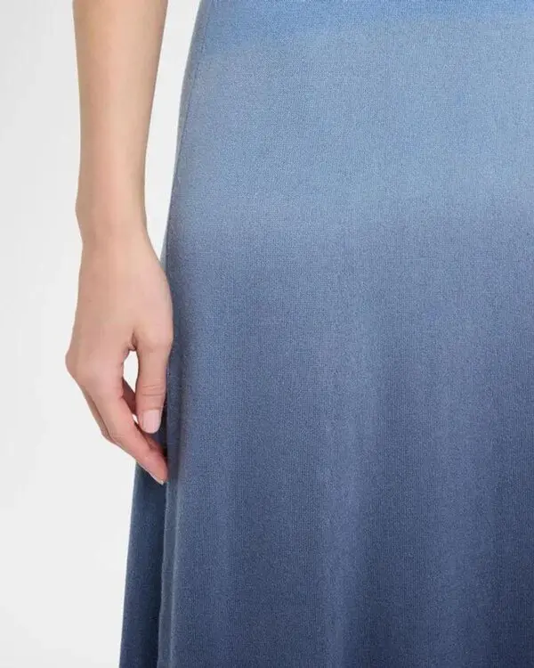 Michael Kors Ombre Cashmere Knit Maxi Dress - Lake Multi