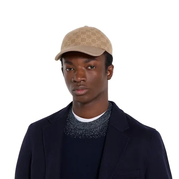 Gucci Gg Knit Fabric Baseball Hat - Brown
