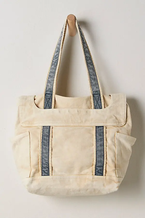 Free People Cordes Canvas Tote - Natural