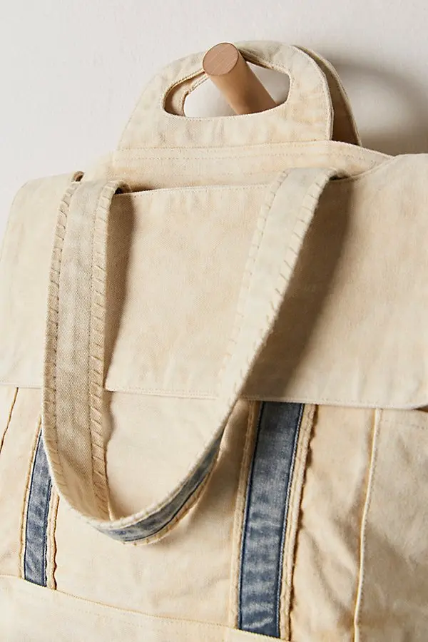 Free People Cordes Canvas Tote - Natural