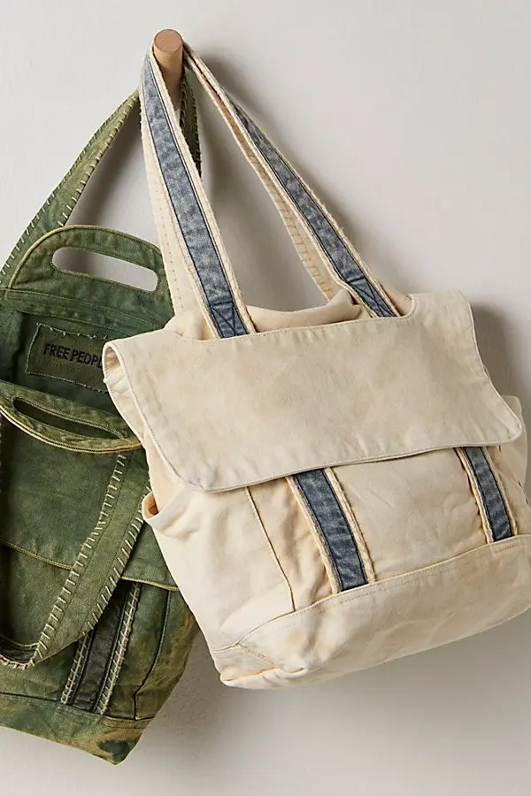 Free People Cordes Canvas Tote - Natural
