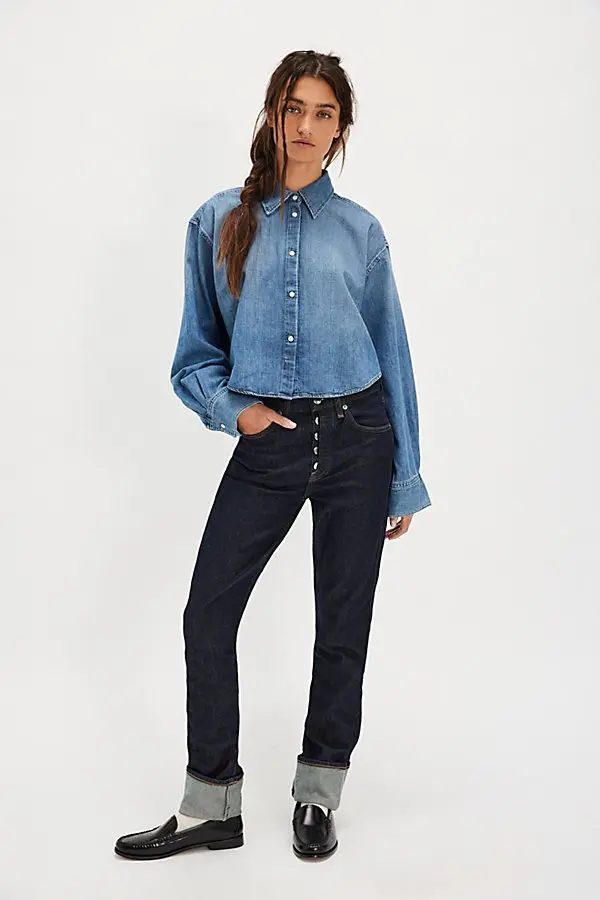 AGOLDE Jetta Stacked Skinny Jeans - Rinse