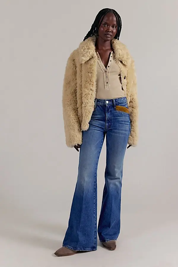 MOTHER The Pointy Pocket Doozy Heel Jeans