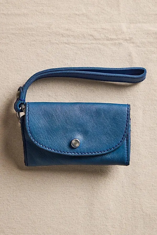 Free People Leather Coin Purse - Lapis