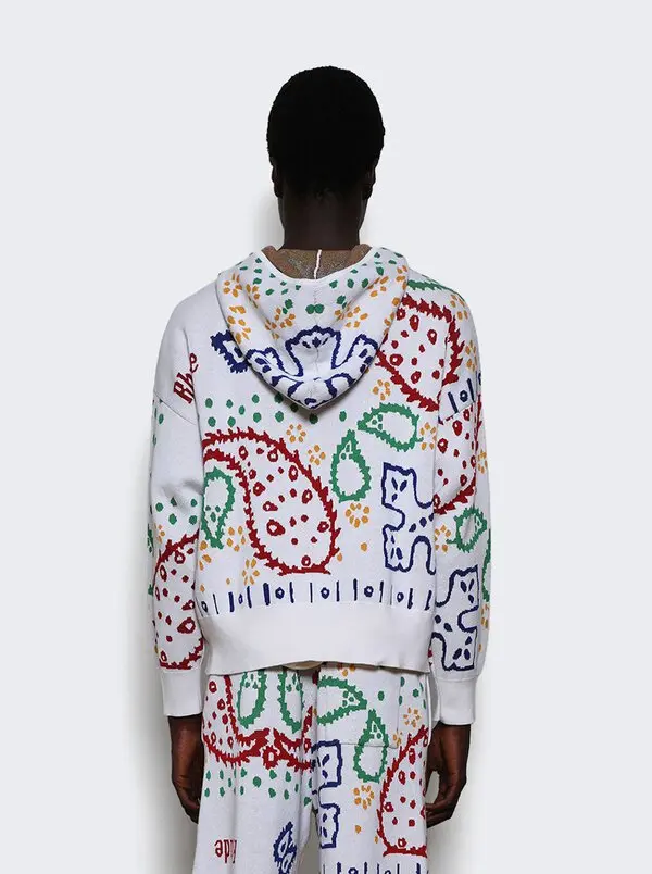 Rhude Bandana Knit Zip Sweater