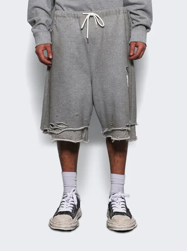 Mihara Yasuhiro Layered Cotton Shorts - Grey