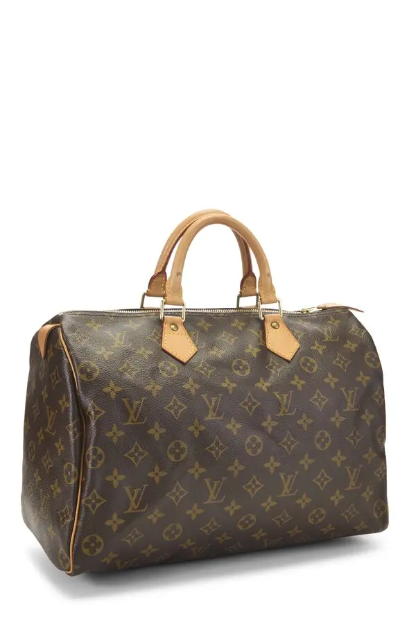 LOUIS VUITTON Monogram Speedy 35 - Brown