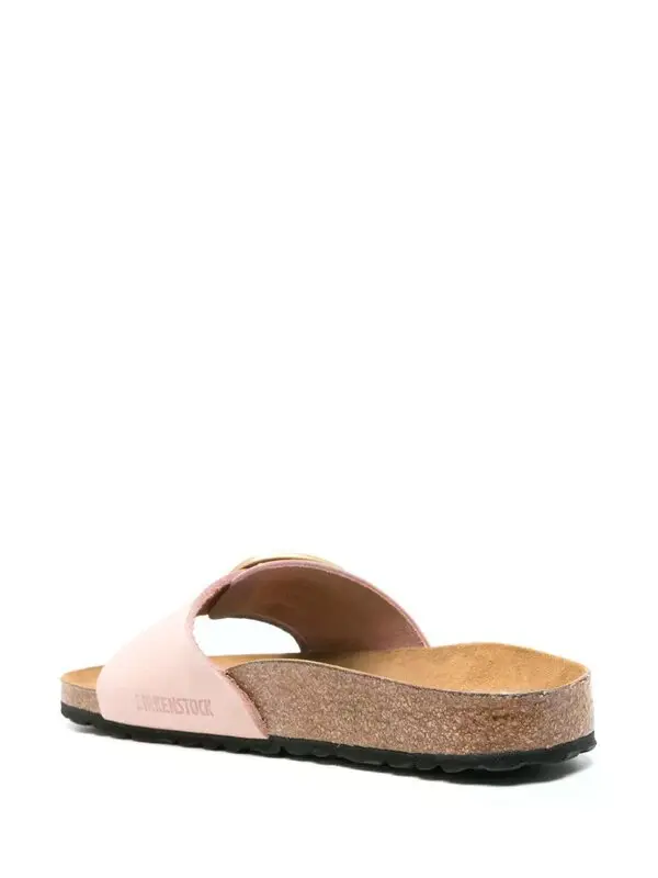 BIRKENSTOCK Madrid Big Buckle Suede Slides - Pink