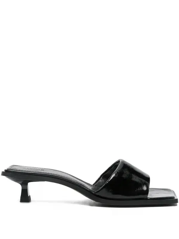 ALOHAS 30mm Square Toe Heeled Sandals - Black