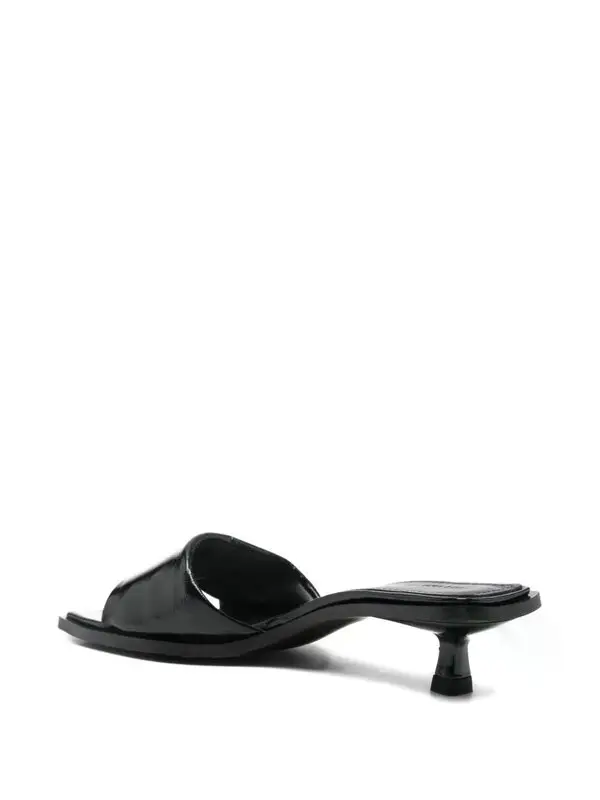 ALOHAS 30mm Square Toe Heeled Sandals - Black