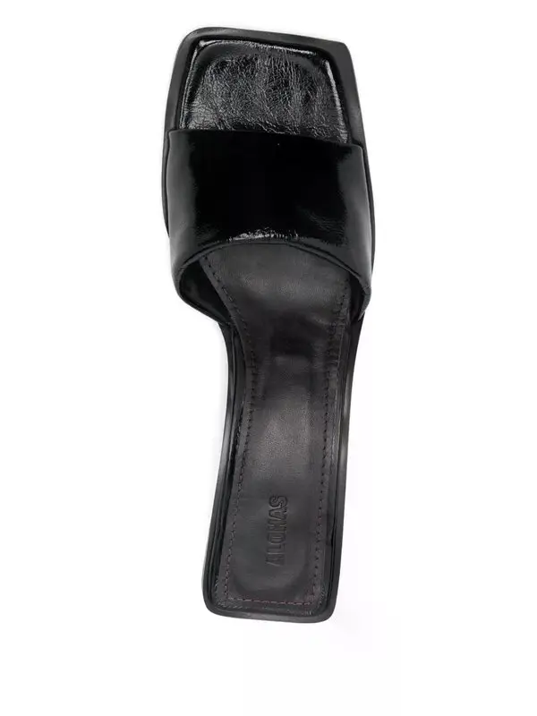 ALOHAS 30mm Square Toe Heeled Sandals - Black