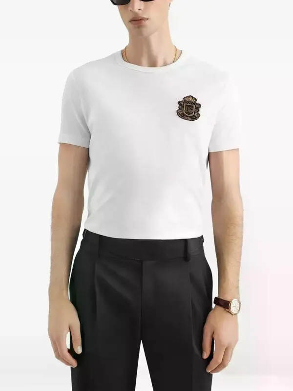 Dolce & Gabbana Crest-appliqué T-shirt