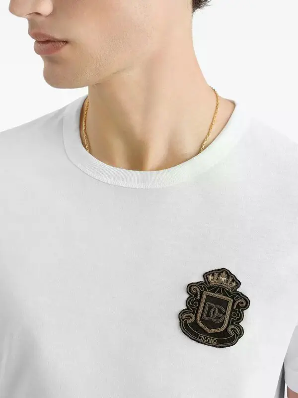 Dolce & Gabbana Crest-appliqué T-shirt