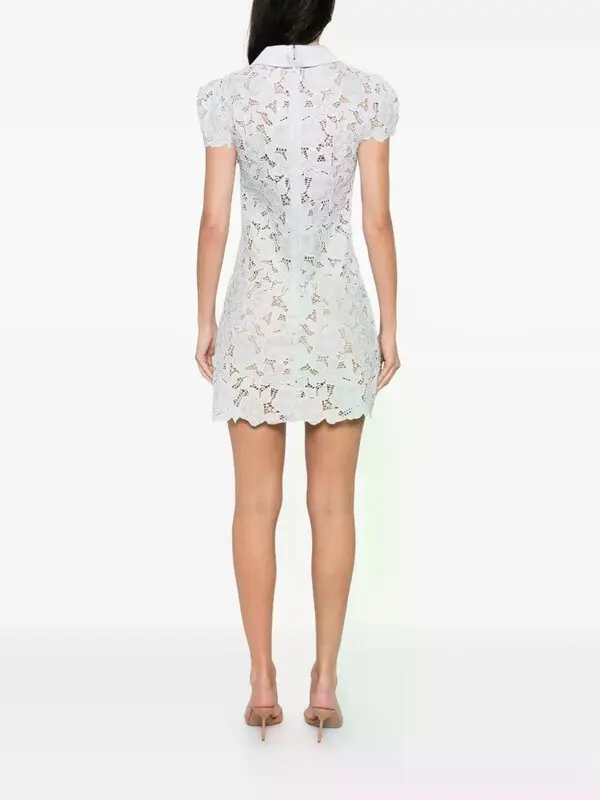SELF-PORTRAIT Floral Lace Mini Dress