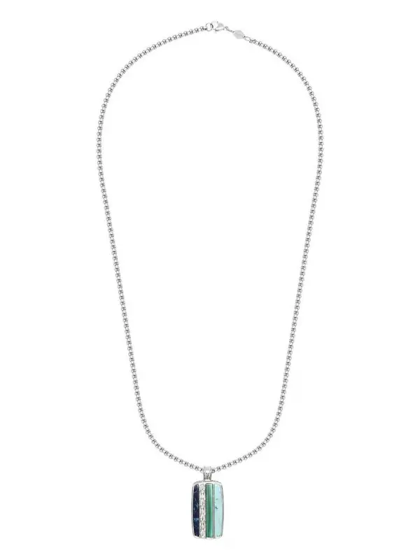 NIALAYA JEWELRY Trinity Pendant Necklace - Silver