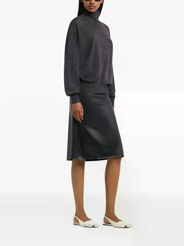 COURREGES Turtleneck Long-sleeve Sweater - Grey