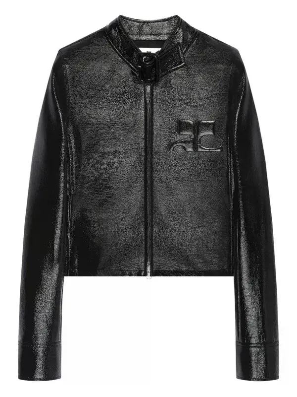 COURREGES Logo-embossed Zip-up Jacket