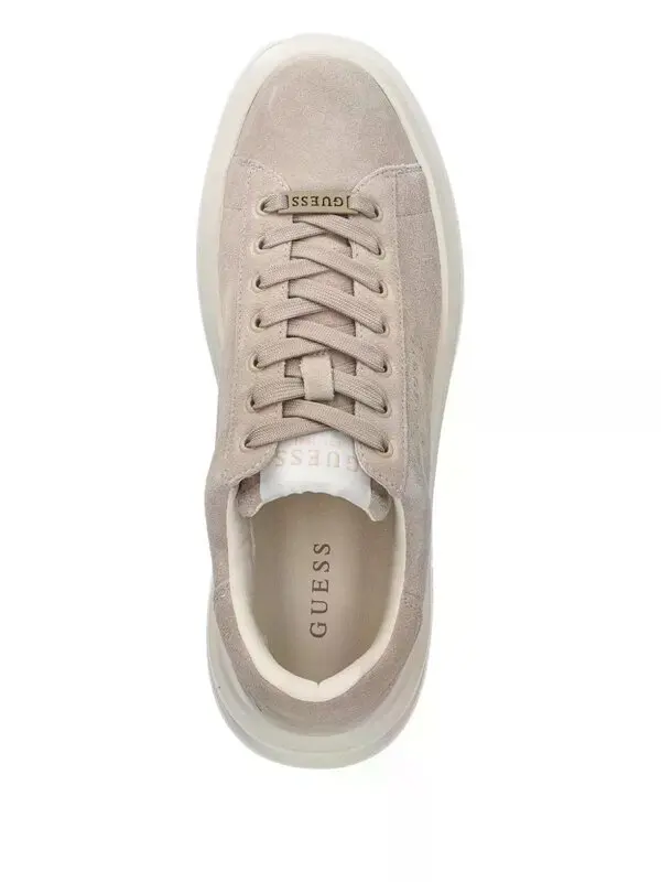 Guess Elba Suede Sneakers - Neutrals