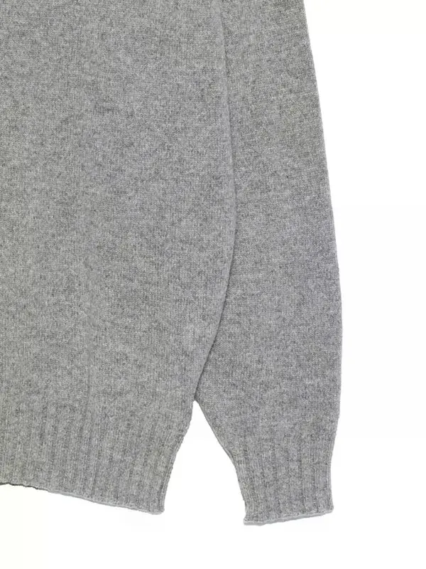 DELL'OGLIO Crew Neck Sweater - Grey