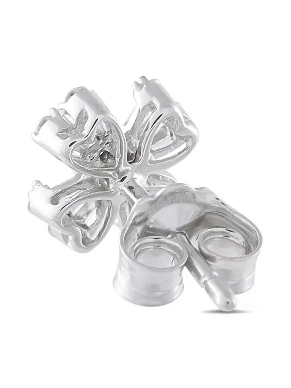 LB EXCLUSIVE 14k White Gold Diamond Stud Earrings